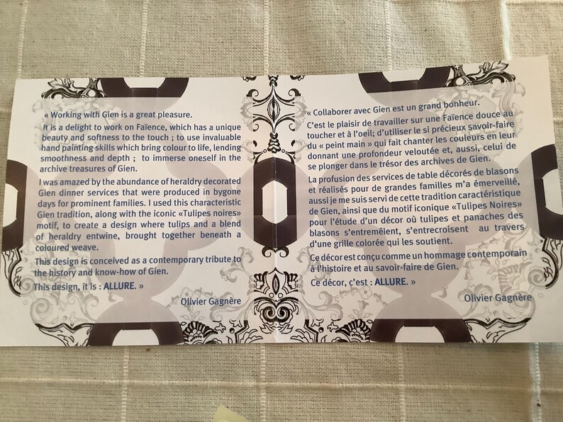 Faïencerie De Gien France, Set of 4 Armoires Allure Dessert / Breakfast ...