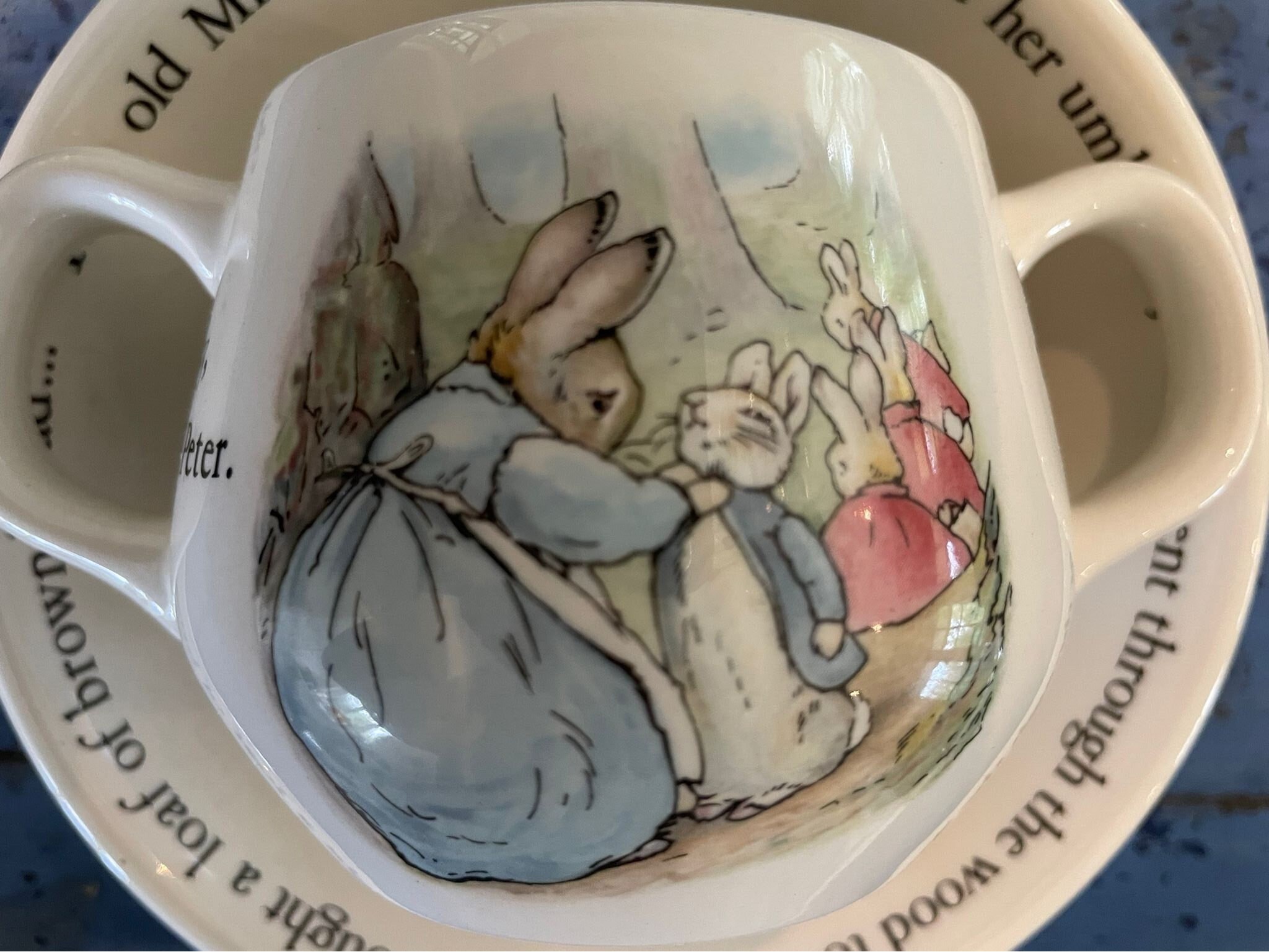 Wedgwood Peter Rabbit Nursery Gift Set by Beatrix Potter FREE - Etsy