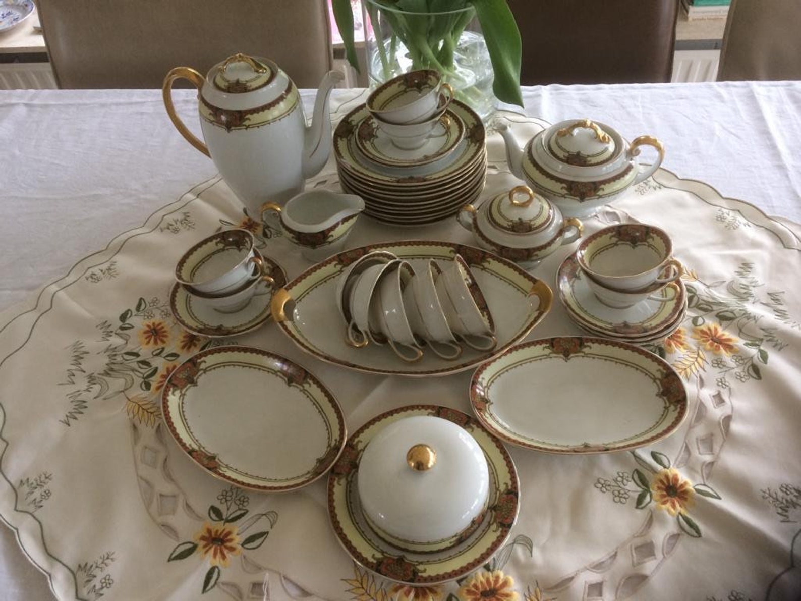 Victoria Bone China 35 Pieces Breakfast Service Wedding Gift - Etsy