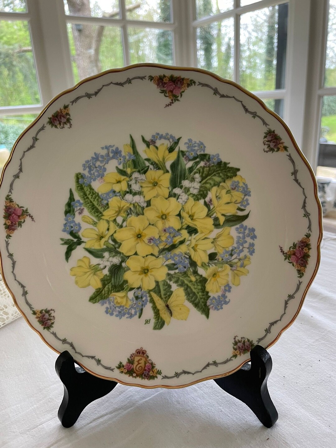 Royal Albert Primroses 1990 Special Edition Plate, Collectors Item ...