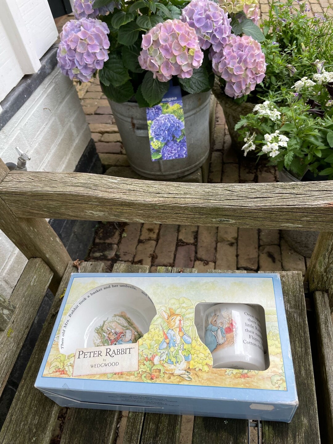 Wedgwood Peter Rabbit Nursery Gift Set by Beatrix Potter, Birthday Gift ...