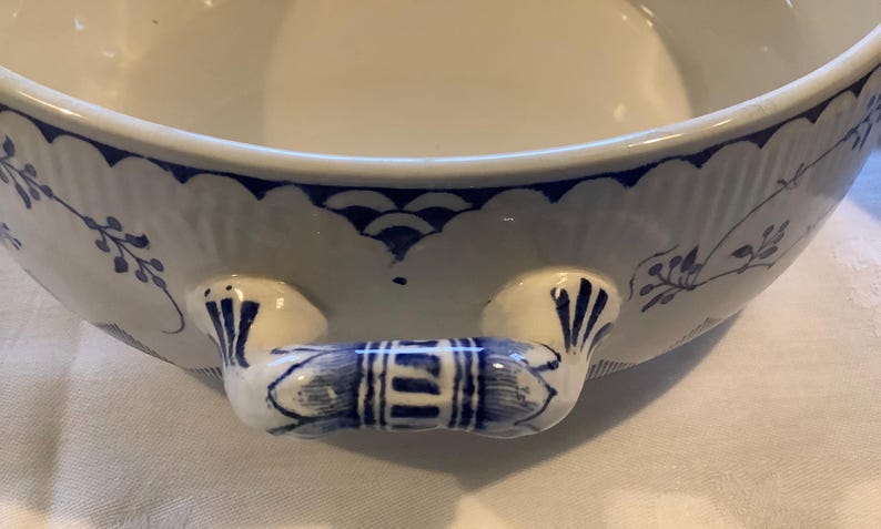 Vintage Furnivals Denmark Dinnerware, Blue Floral, 16 Piece Set - Etsy