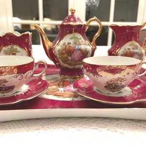 Limoges Miniature Tea Service, FREE SHIPPING, Gift for Her, Collectors ...