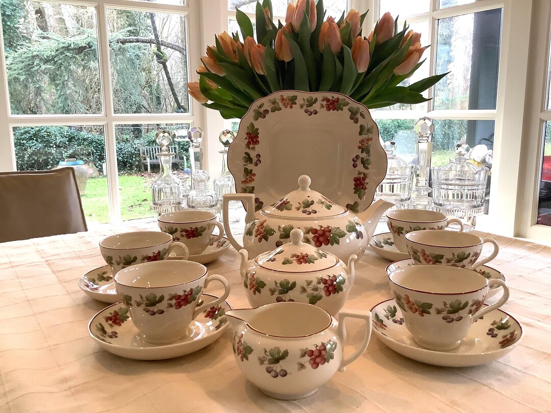Wedgwood Provence, Tea Set for 6 Place Settings, Collector’s Item, Gift ...