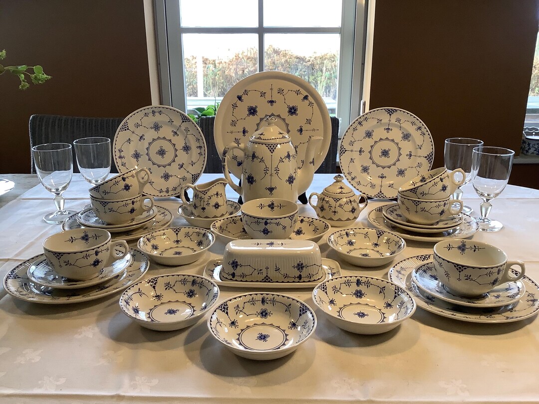 Furnivals LTD Denmark Tea and Breakfast Set for 6 Place Settings ...