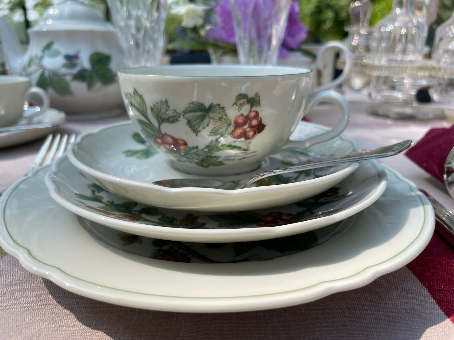Seltmann Weiden Marie-luise Waldbeere Porcelain Breakfast Service, FREE ...