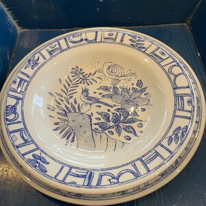 Faïencerie De Gien France, Oiseau Bleu Dinner Set, Gift for Her, Birth ...