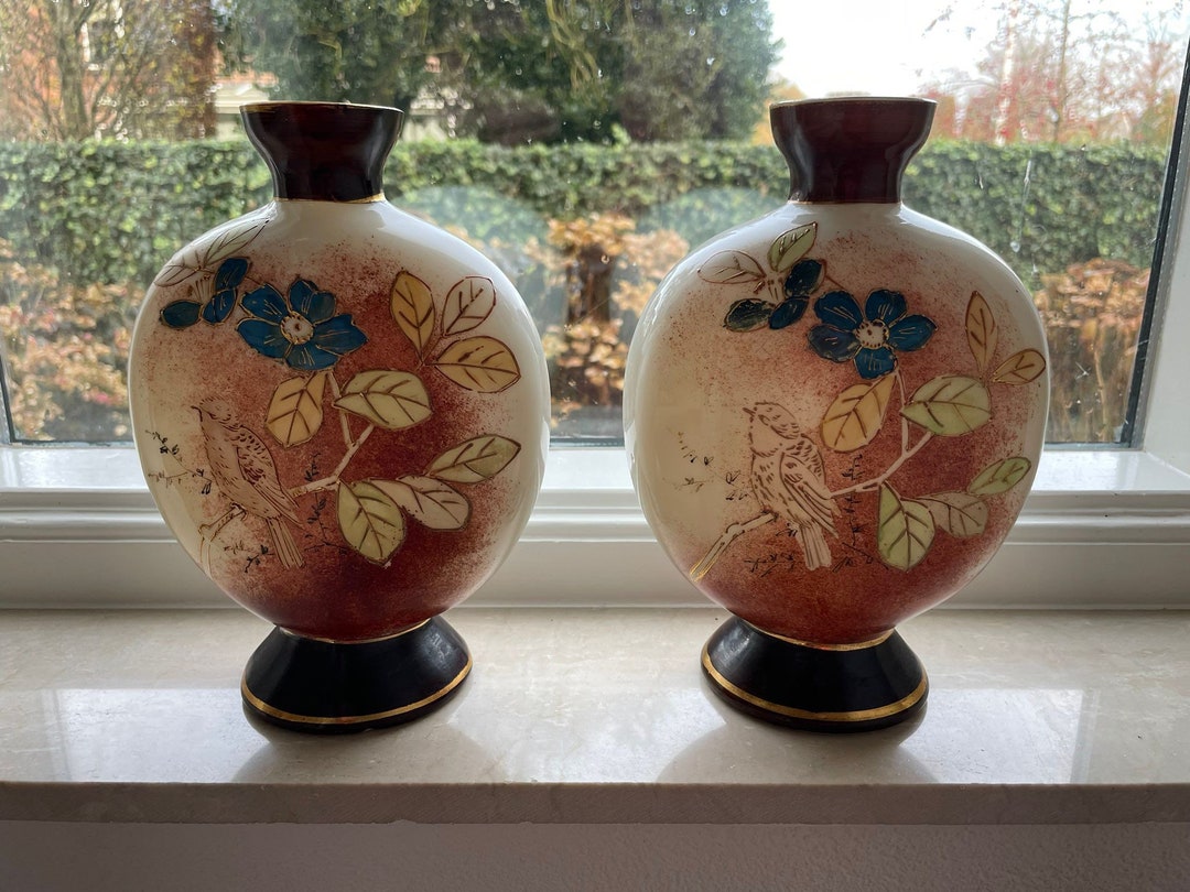 Art Deco Set of Two Vases, Gift for Her, Birthday Gift, Collector’s ...
