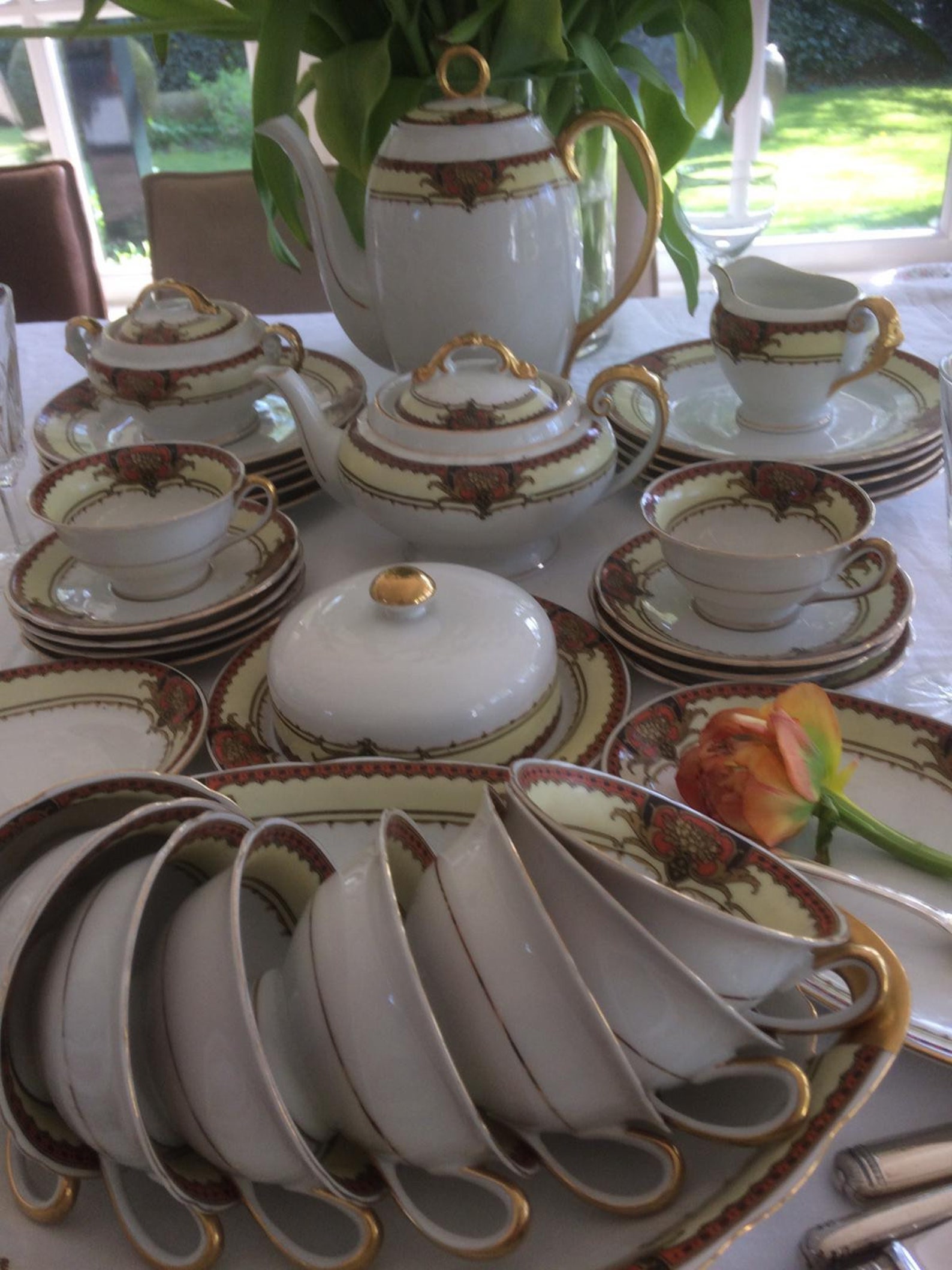 Victoria Bone China 35 Pieces Breakfast Service Wedding Gift - Etsy