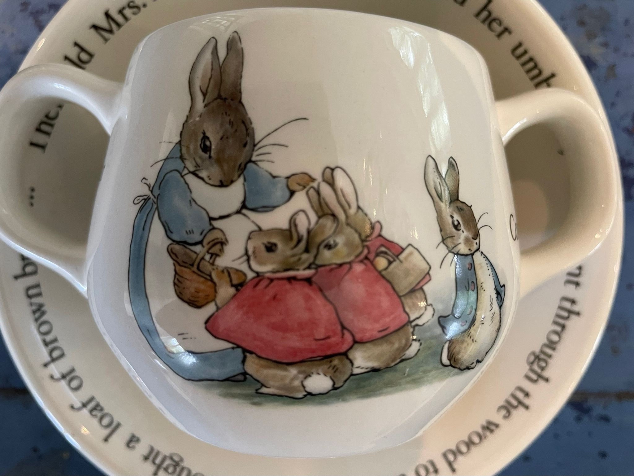 Wedgwood Peter Rabbit Nursery Gift Set by Beatrix Potter FREE - Etsy