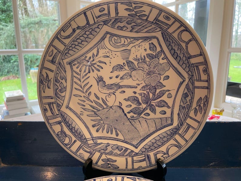 Faïencerie De Gien France, Oiseau Bleu Dinner Set, Gift for Her, Birth ...