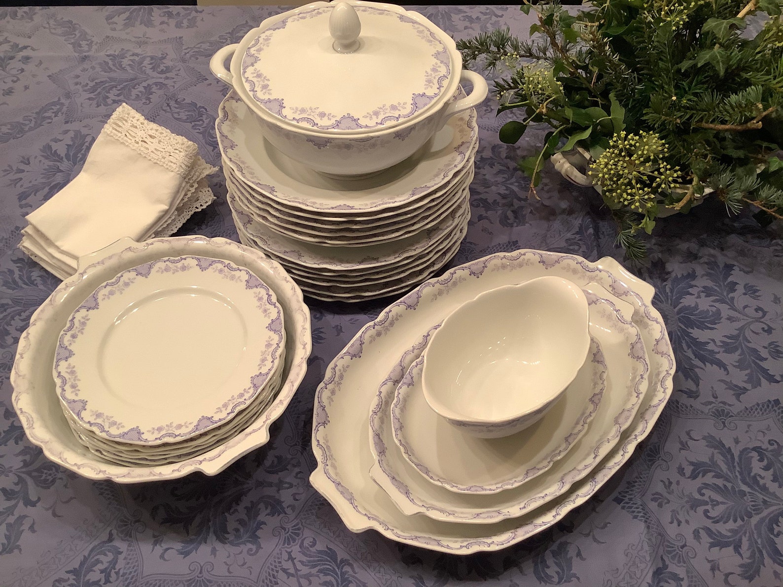 H & C Selb Bavaria Germany, Heinrich Ermgard Dinner Service, Wedding ...