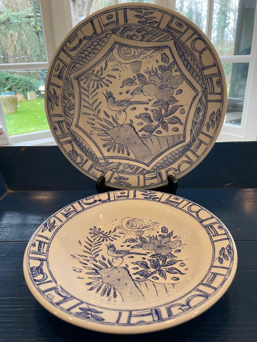 Faïencerie De Gien France, Oiseau Bleu Dinner Set, Gift for Her, Birth ...