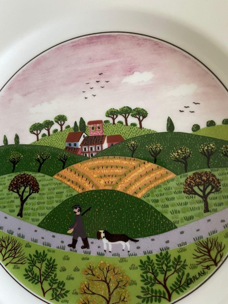 Vintage Villeroy & Boch Naïf Plates, Set of 6, Gérard Laplau Design - Etsy