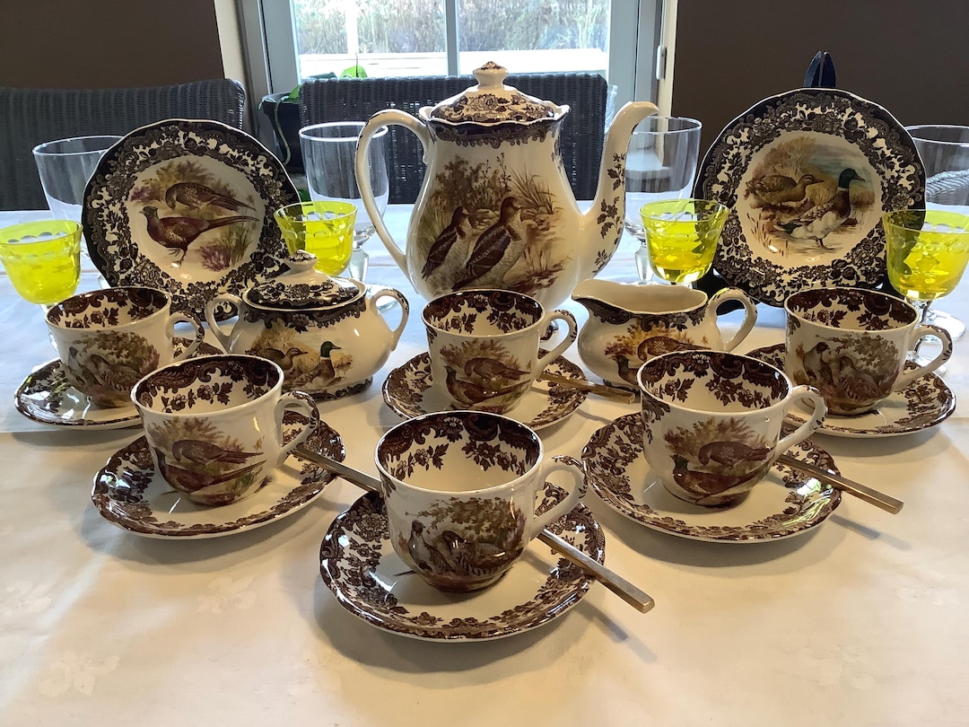 Palissy Game Series Tea or Coffee Set for 6 Place Settings, FREE ...