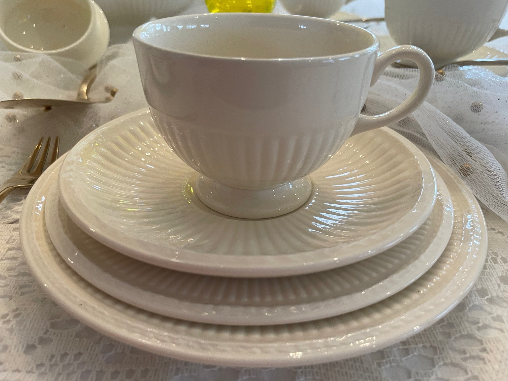 Wedgwood Edme Tea Service for 12 Place Settings, FREE SHIPPING, Wedding ...