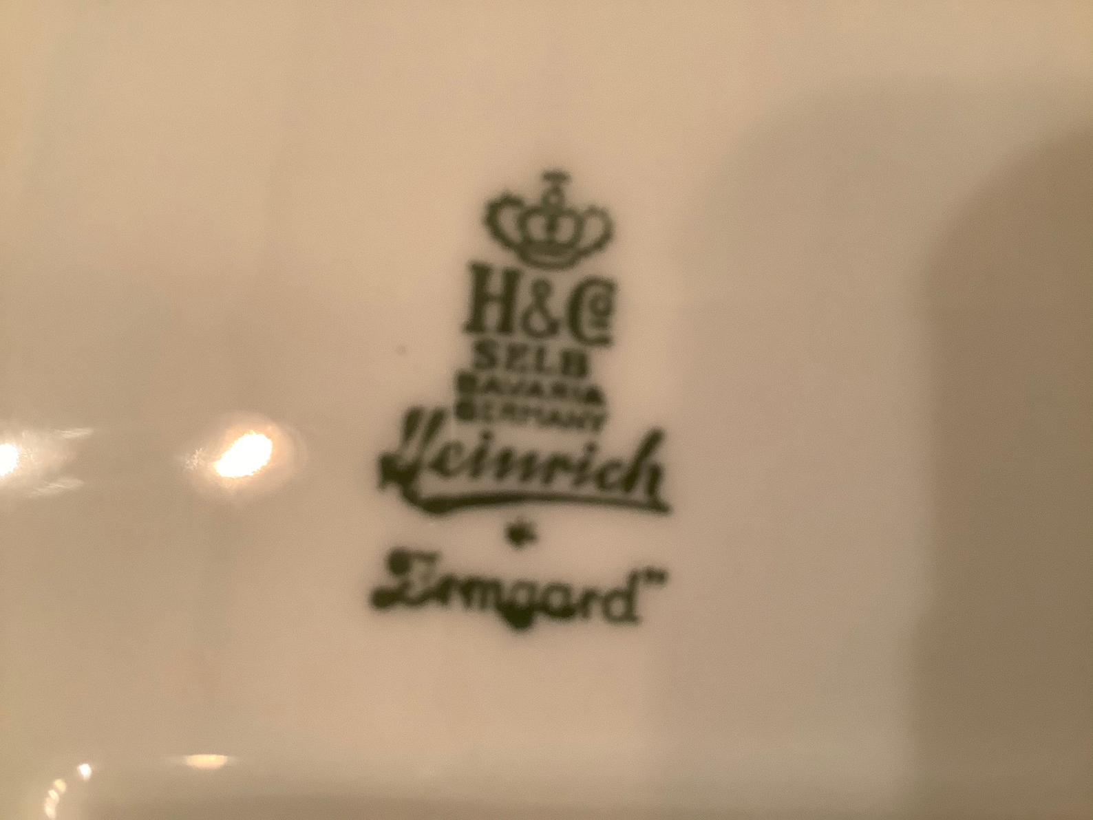 H & C Selb Bavaria Germany Heinrich Ermgard Dinner Service - Etsy