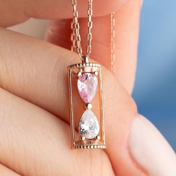 Hourglass Necklace - Etsy