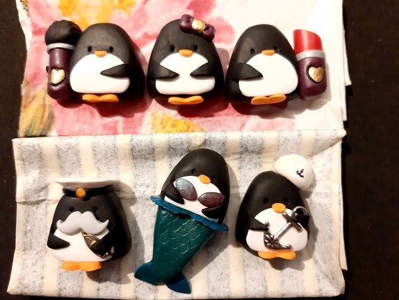 Magnet Set Penguin Pinboard Magnet Refrigerator Magnet - Etsy UK