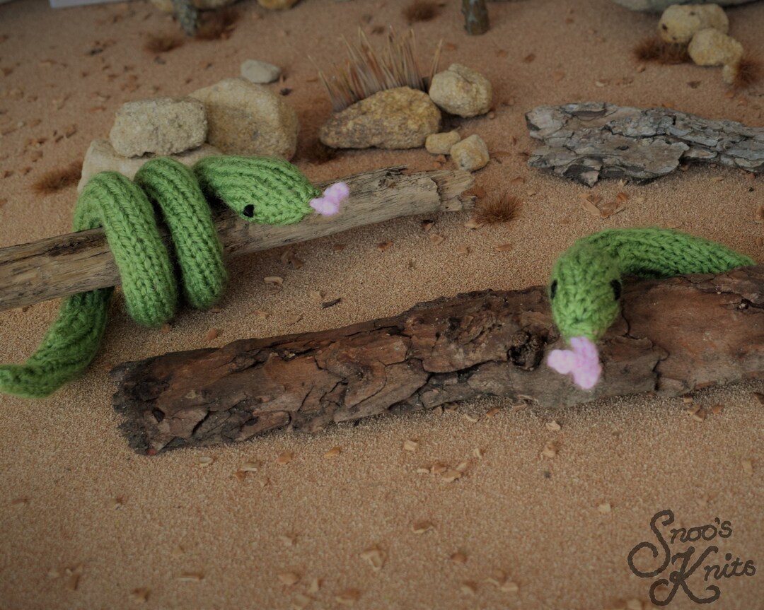 Basic Snakes Knitting Pattern Snoo's Knits – Pattern Only - Etsy