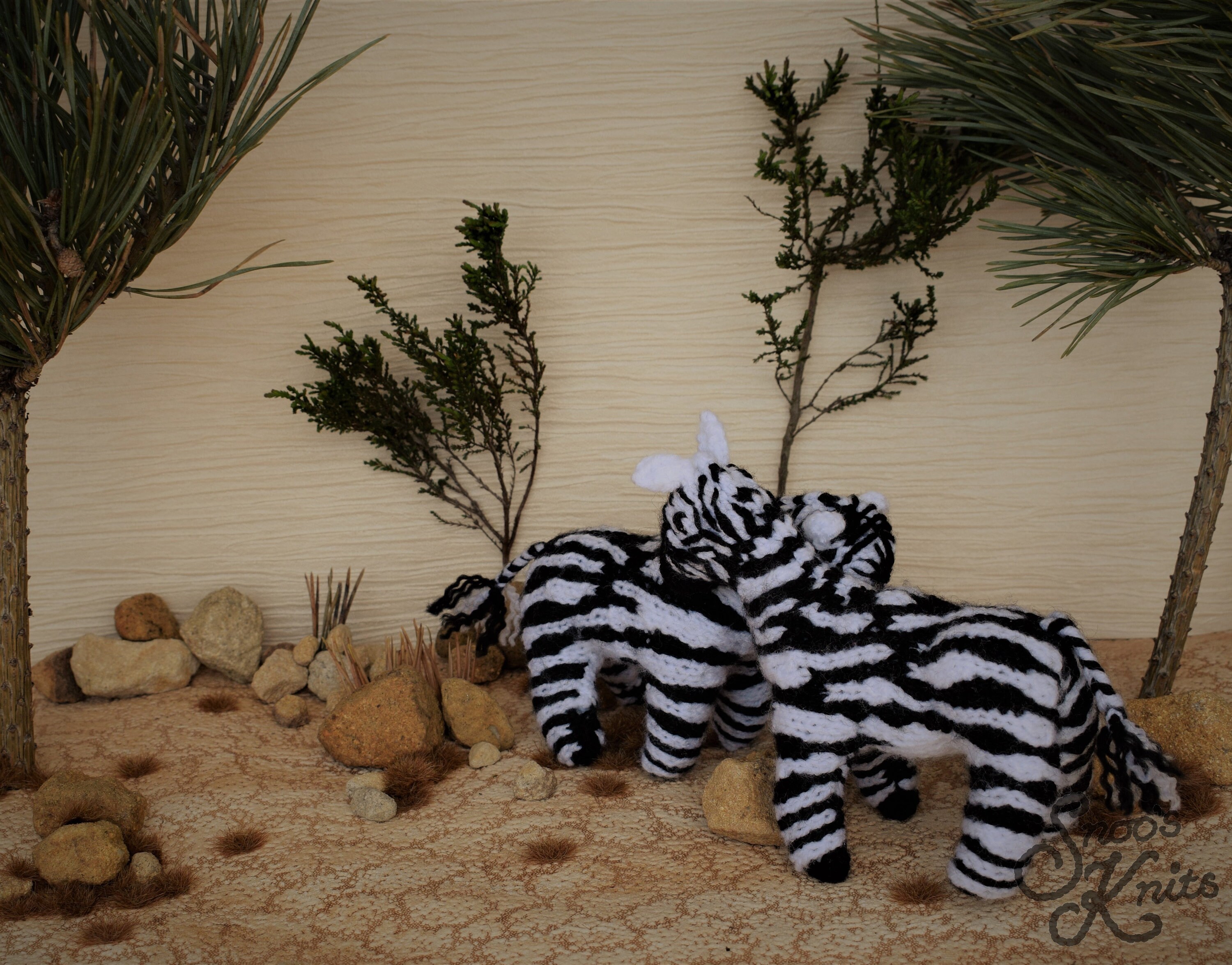 Zebra Knitting Pattern Snoo's Knits Pattern Only - Etsy