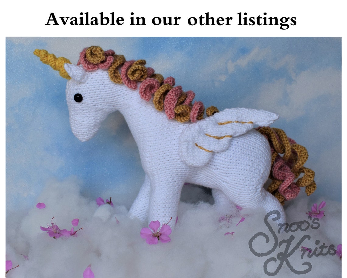 Horse Pony Knitting Pattern Snoo's Knits Pattern Only | Etsy