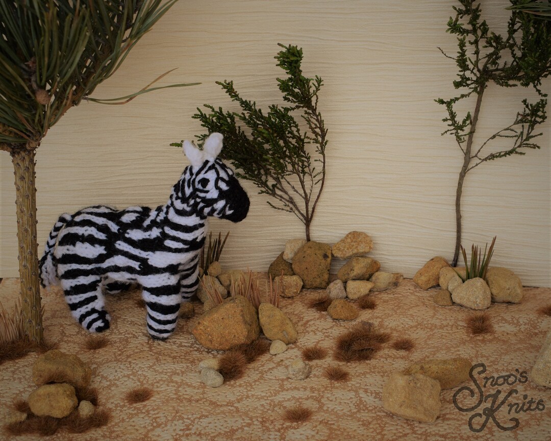 Zebra Knitting Pattern Snoo's Knits – Pattern Only - Etsy