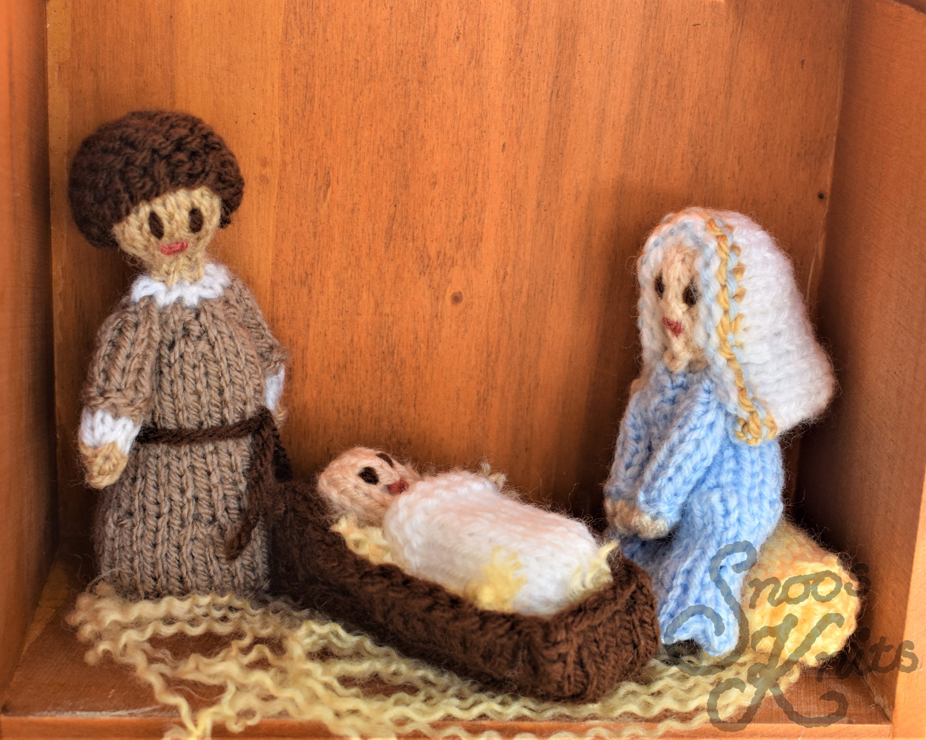 Christmas Nativity Stable Crib Scene Knitting Pattern - Etsy