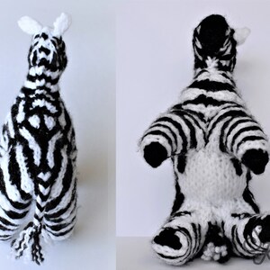 Zebra Knitting Pattern Snoo's Knits – Pattern Only - Etsy