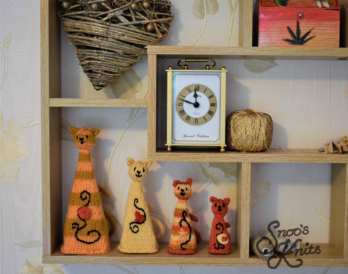 Quirky Cats Knitting Pattern Pattern Only - Etsy