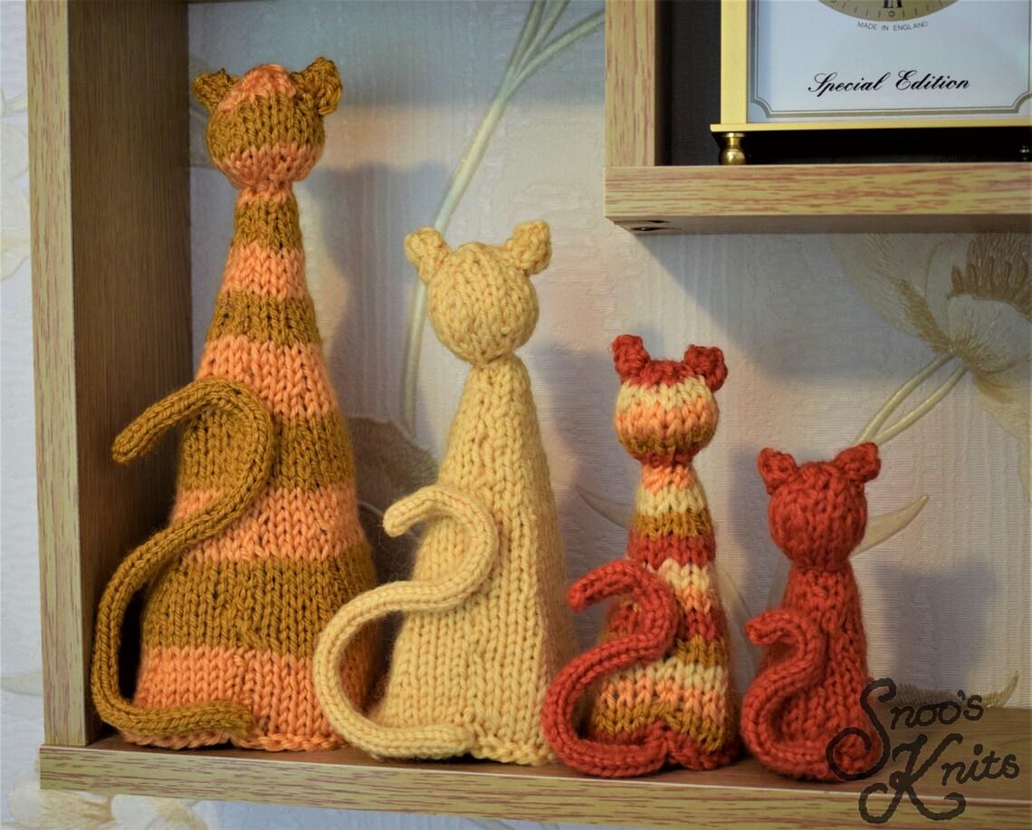 Quirky Cats Knitting Pattern Pattern Only - Etsy