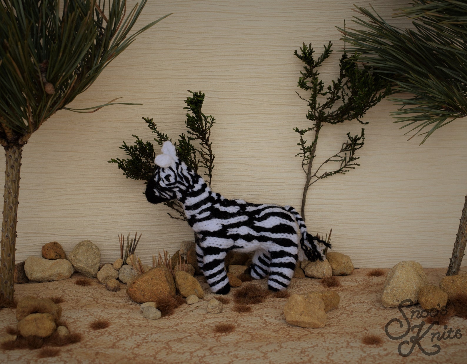 Zebra Knitting Pattern Snoo's Knits – Pattern Only - Etsy