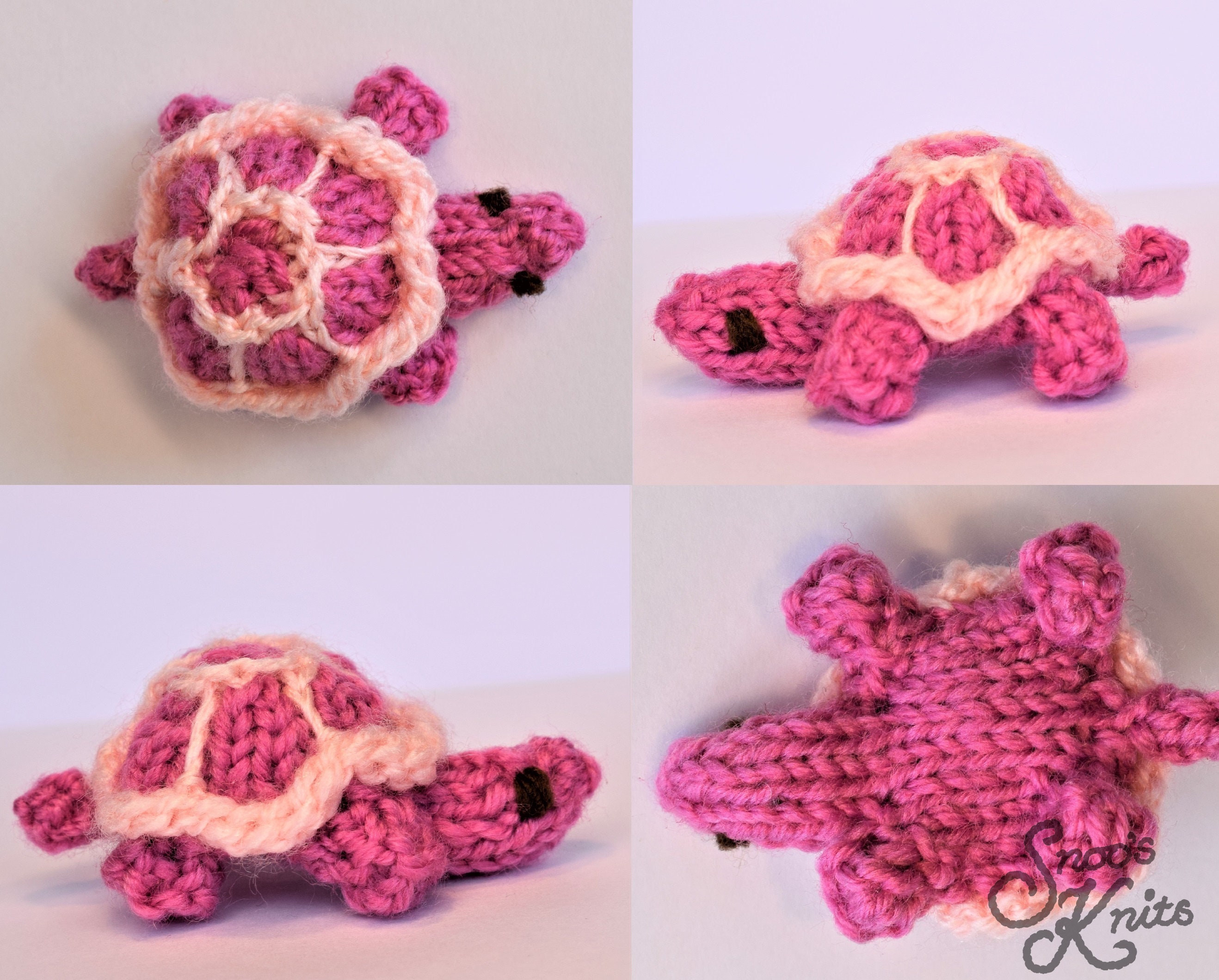 Three Tortoises Knitting Pattern Snoo's Knits Pattern | Etsy