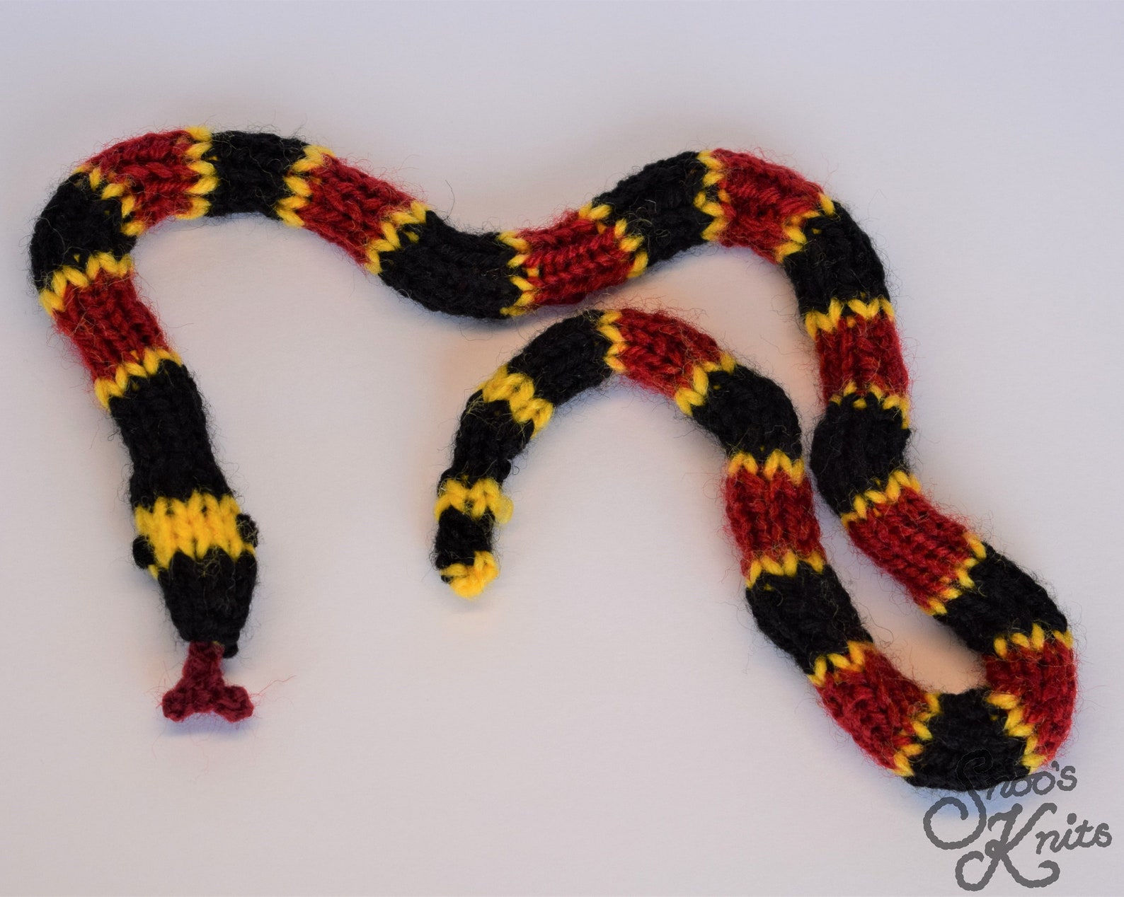 Four Snake Species Plus Basic Snakes Knitting Pattern - Etsy