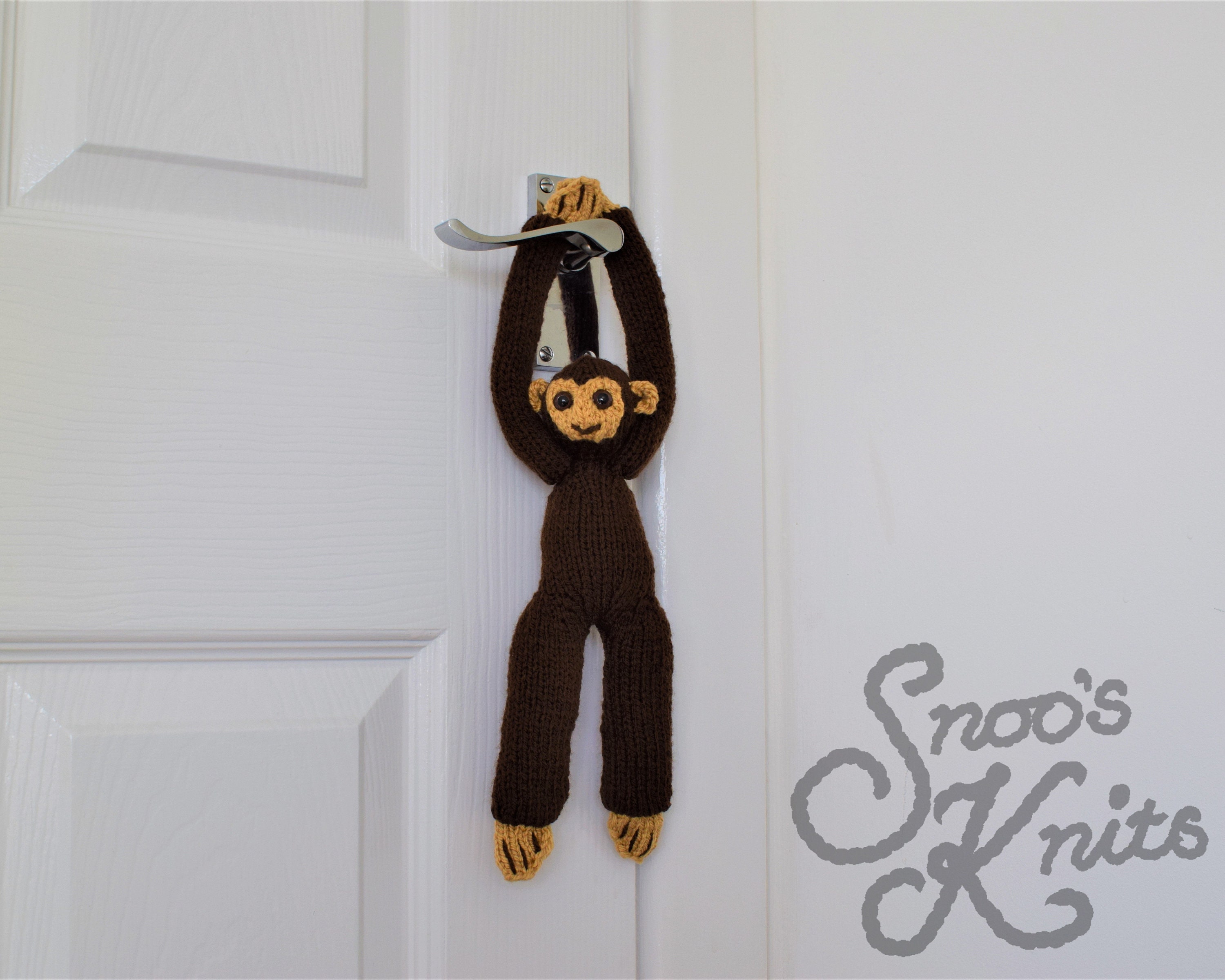 Hanging Monkey Chimpanzee Toy Two Sizes Knitting Pattern - Etsy