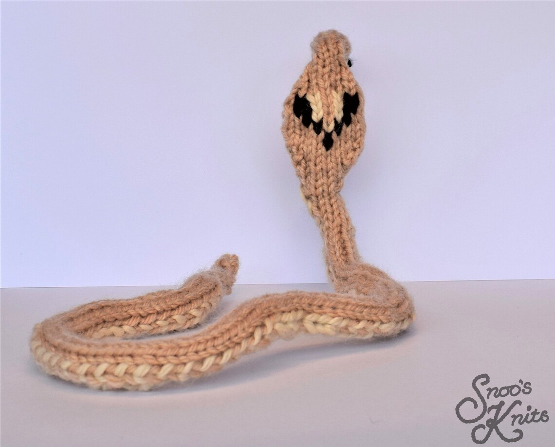 Four Snake Species Plus Basic Snakes Knitting Pattern - Etsy