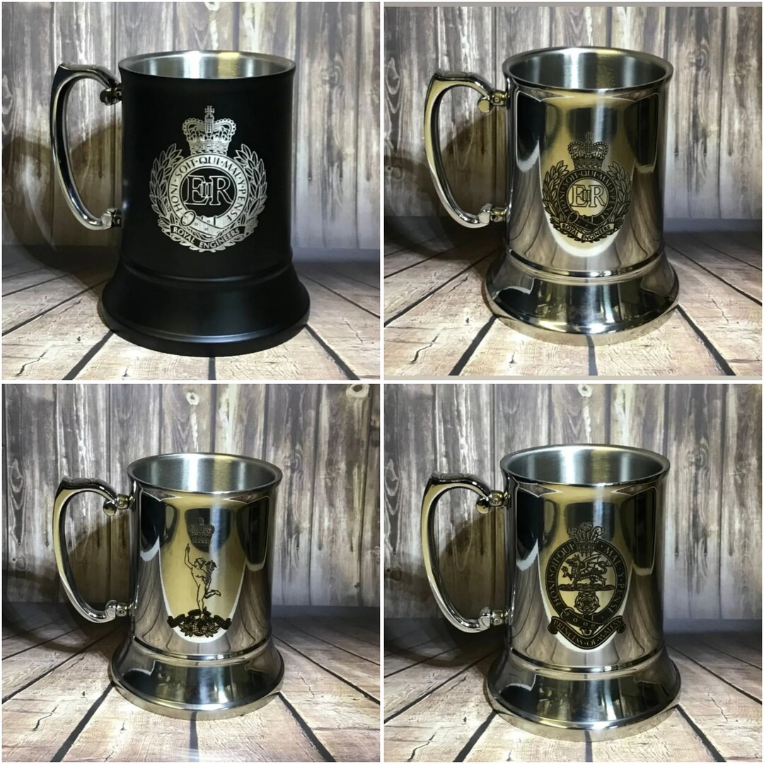 Engraved Stainless Steel Tankard | RAF | Navy | Army | Military ...