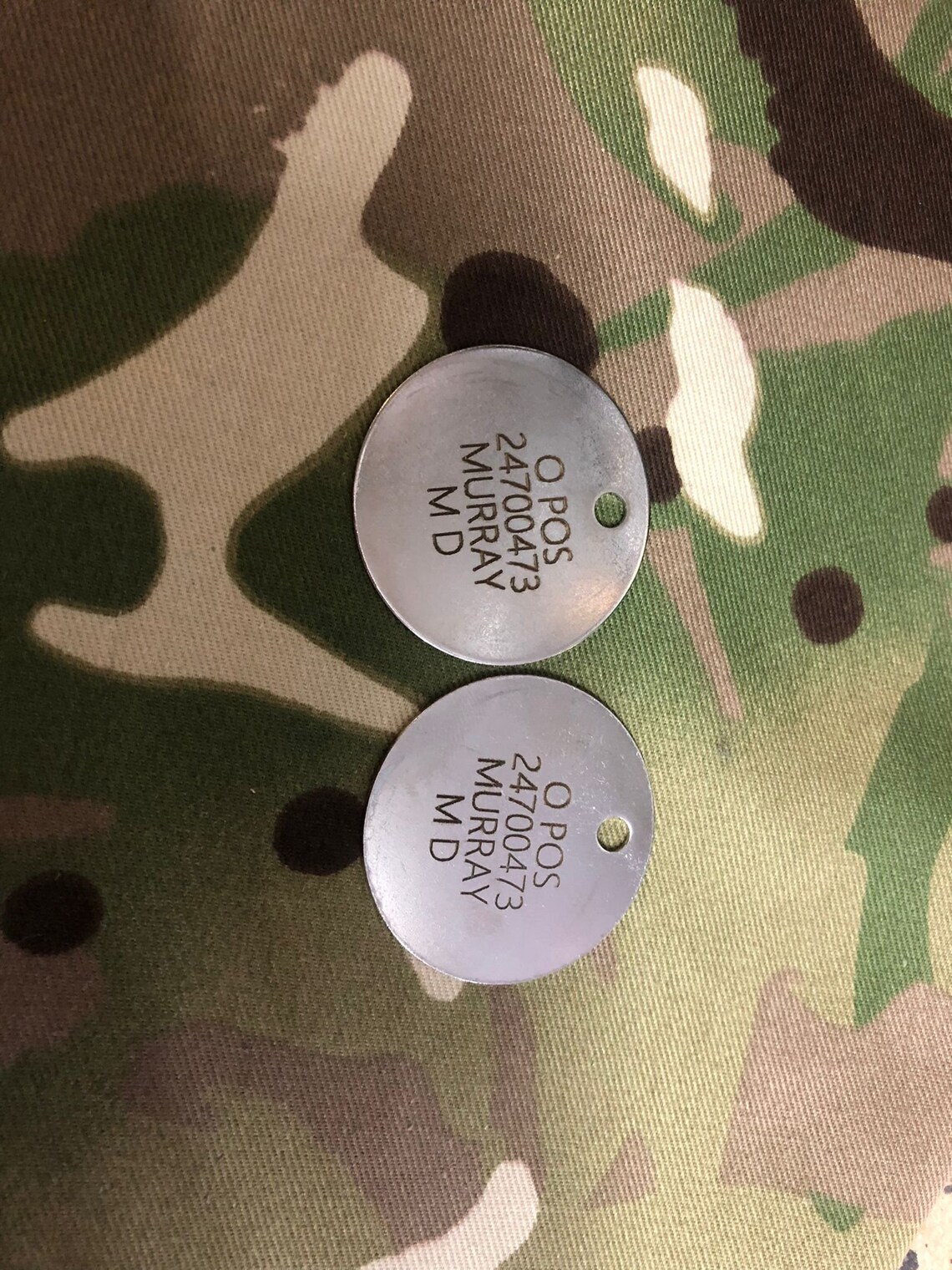 Engraved Current British Army Identification ID Dog Tags 2 0r - Etsy