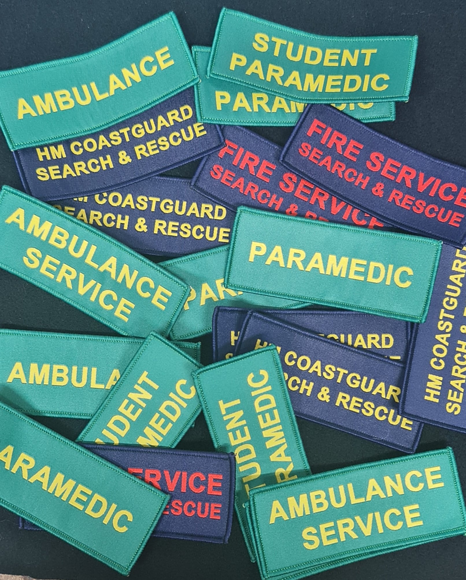 Ambulance / Woven Patch / Identification Badge - Woven Badge 40mm X ...