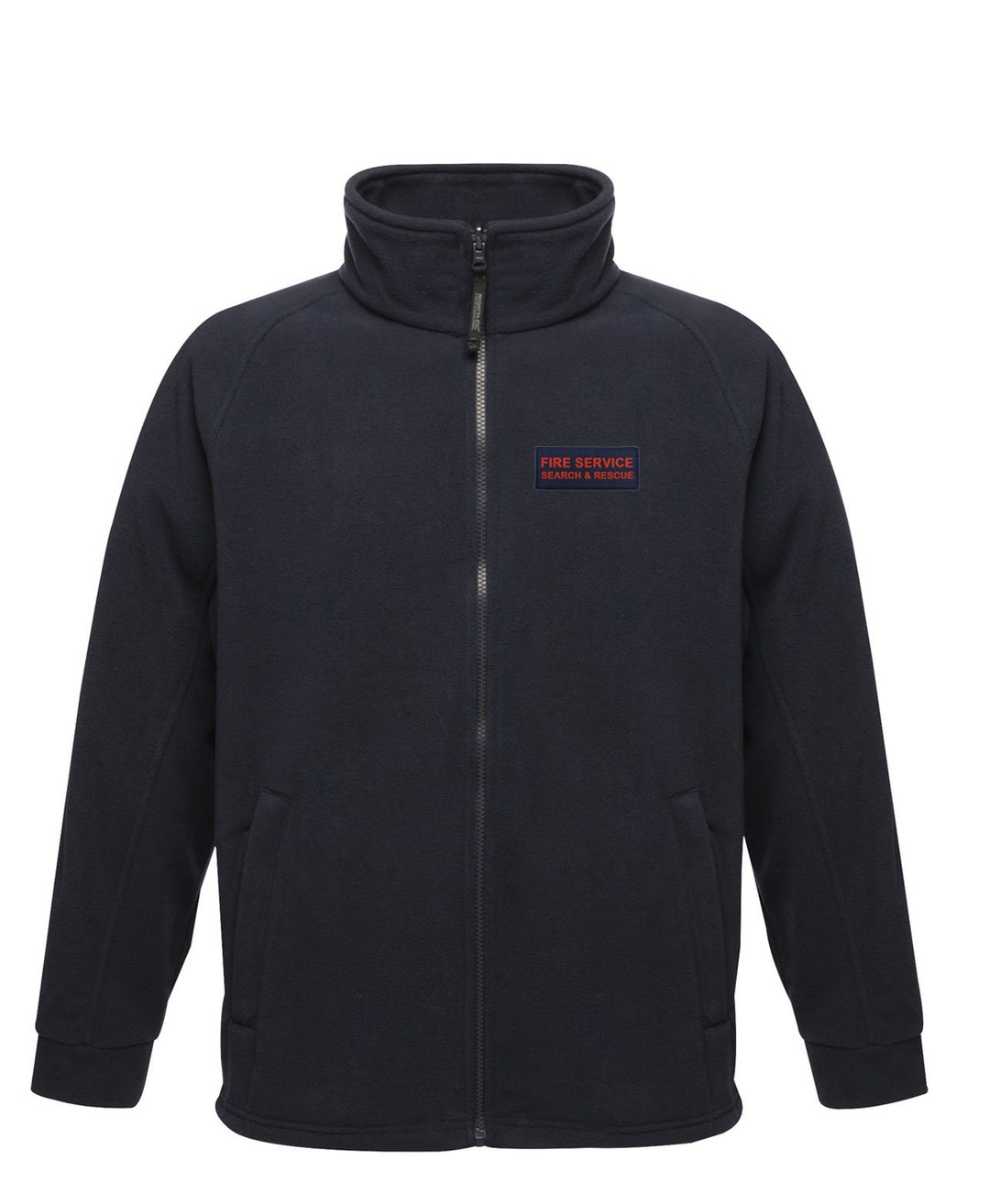 Fire Service Woven Badge / Patch - Micro Fleece Full Zip Jacket - Sewn ...