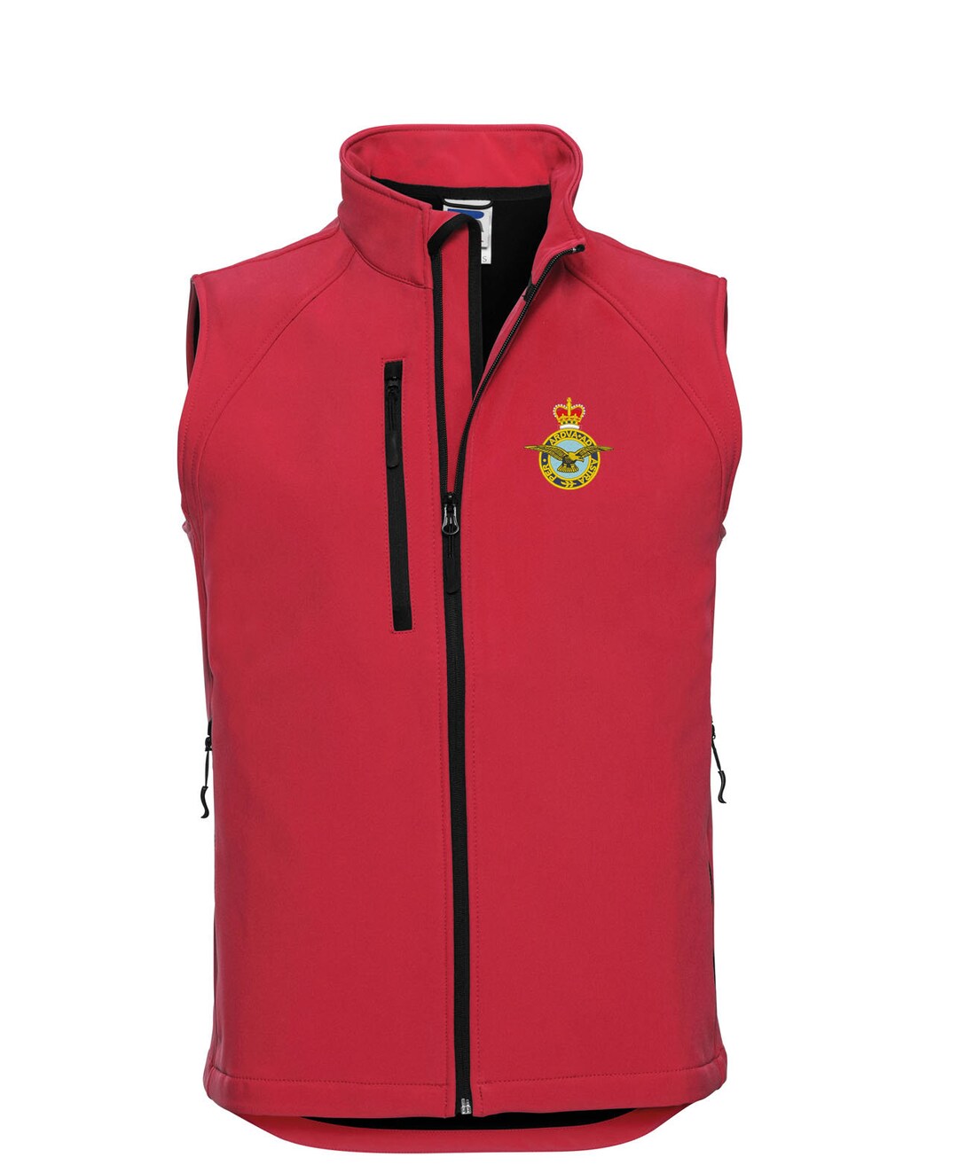 Embroidered RAF Royal Air Force Logo Soft Shell Gilet / Jacket - Etsy UK
