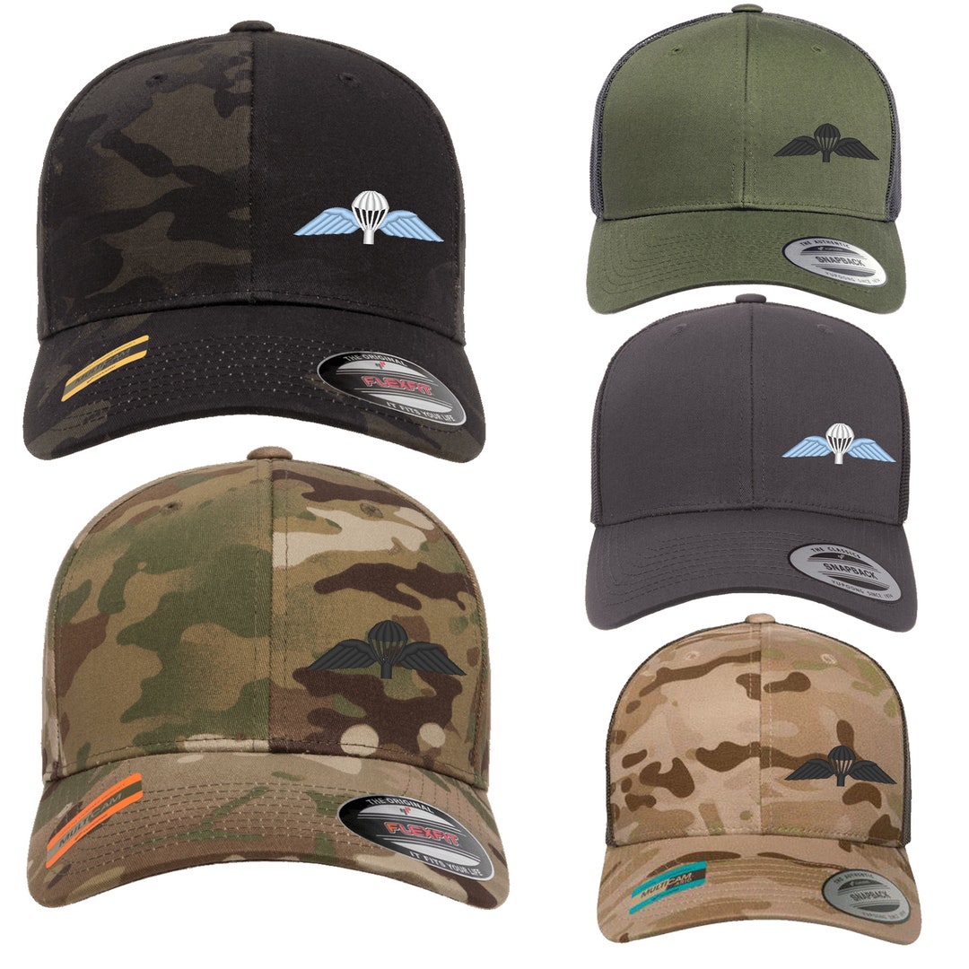 British Army JUMP WINGS CAP Hat Flexfit Yupoong Baseball Trucker - Etsy