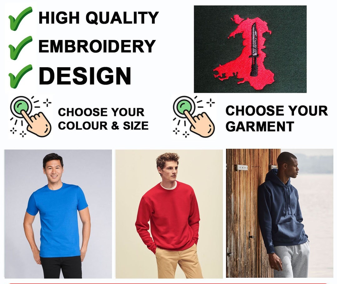 Embroidered Infantry Battle School Logo Tshirt Sweatshirt Hoodie - Etsy UK