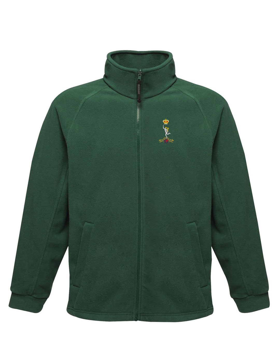 Embroidered Royal Signals Sigs Logo Fleece Gilet Zipped Jacket 1/4 Zip ...