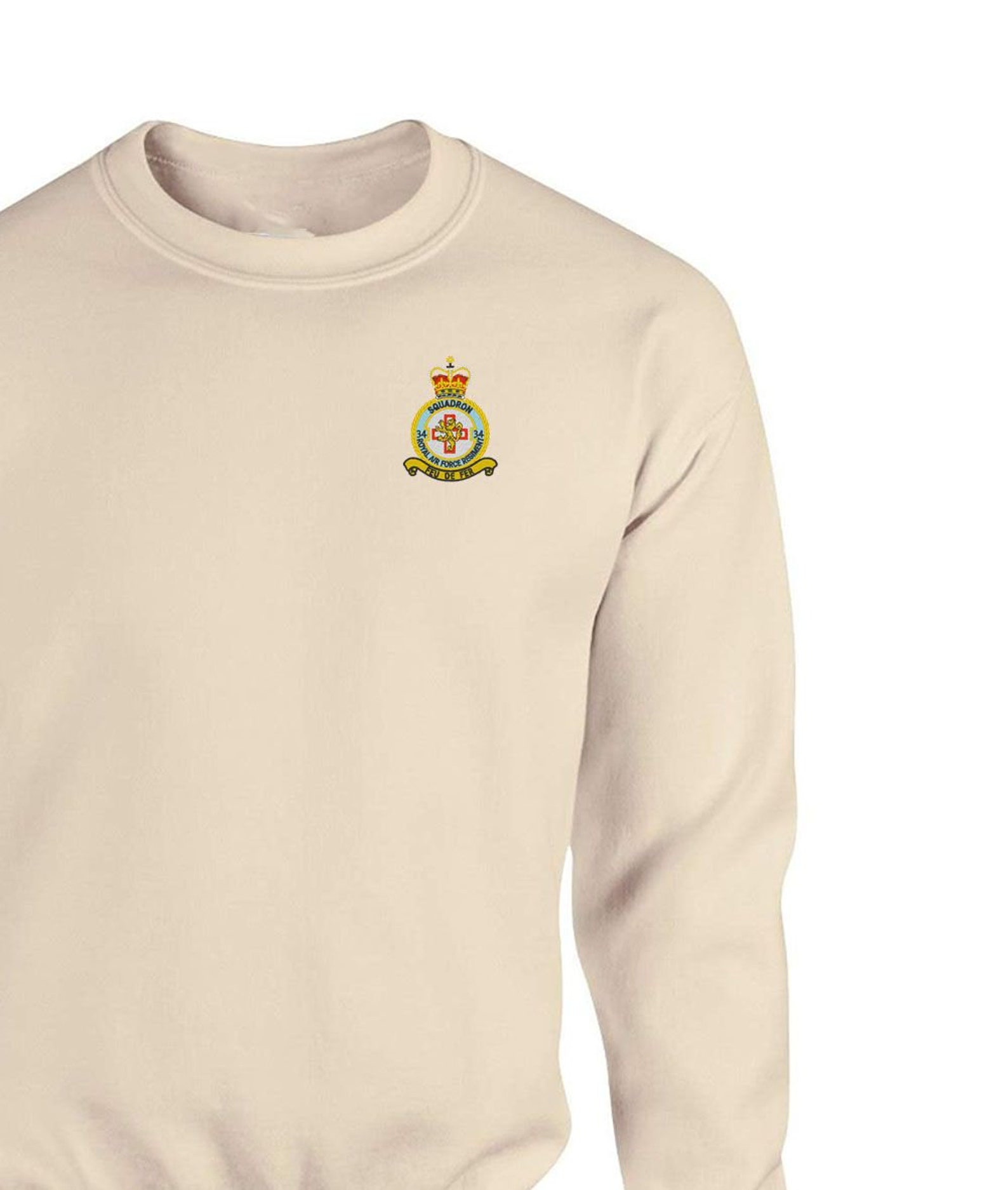 34 SQUADRON RAF Regiment Sweatshirt Embroidered Chest Royal - Etsy UK