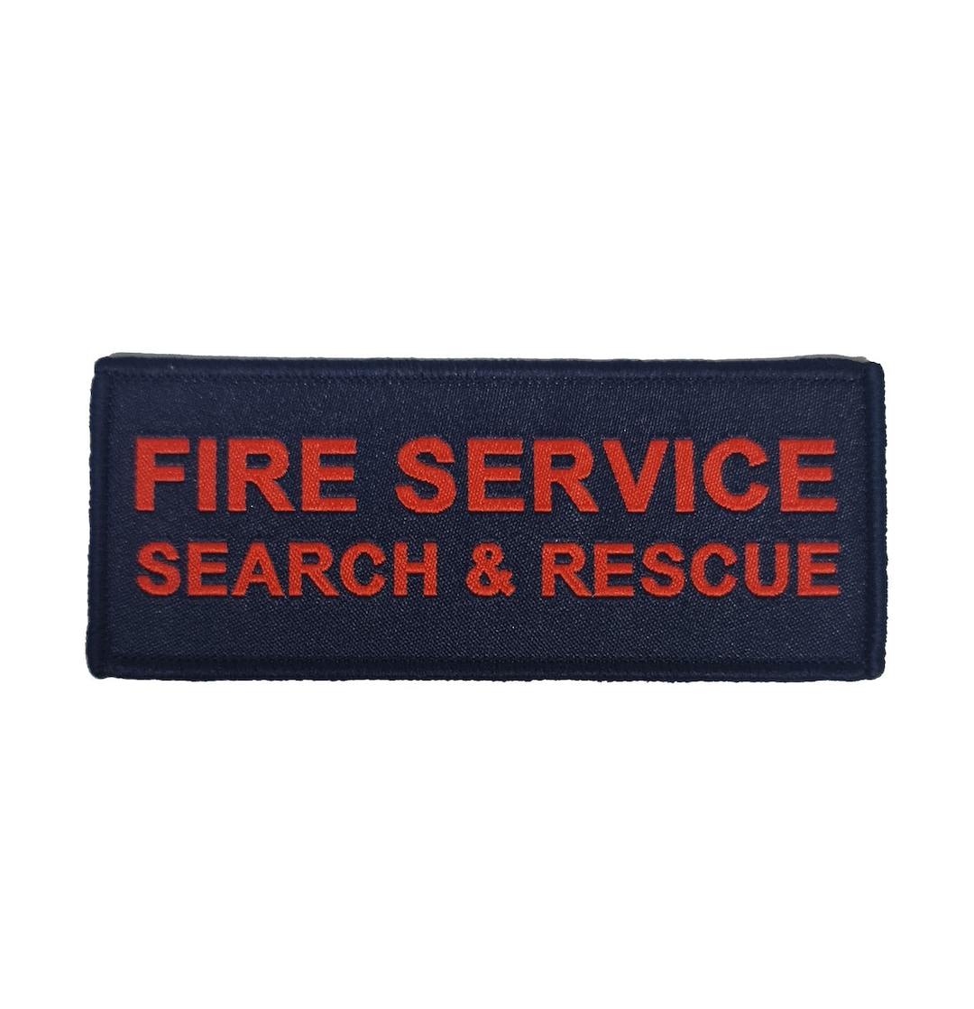 Fire Service Search & Rescue Woven Patch / Identification Badge - Woven ...