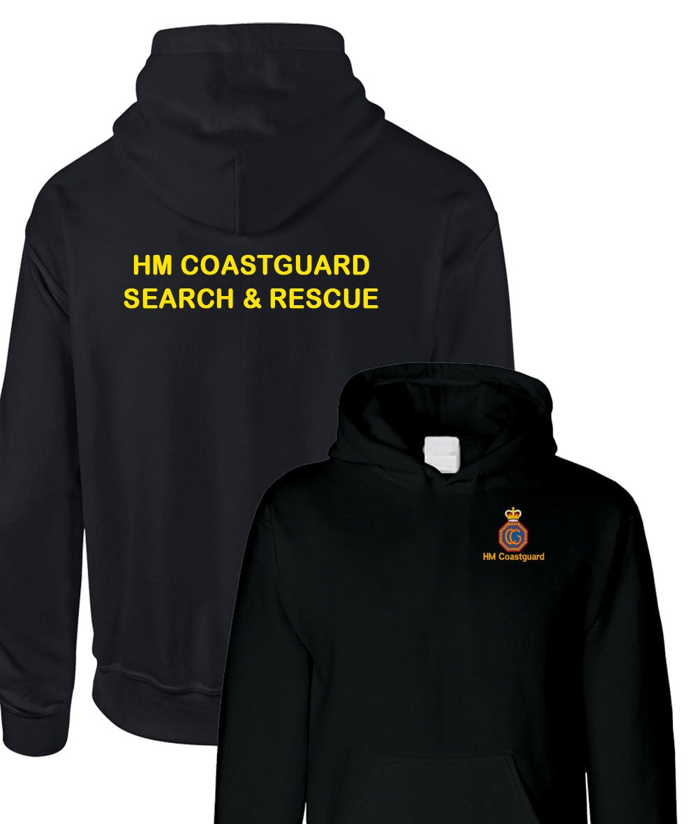HM Coastguard Search Rescue Service Chest Motif and Back Print Logo Design Emergency Hmcg t shirt Sweatshirt Hood Etsy UK