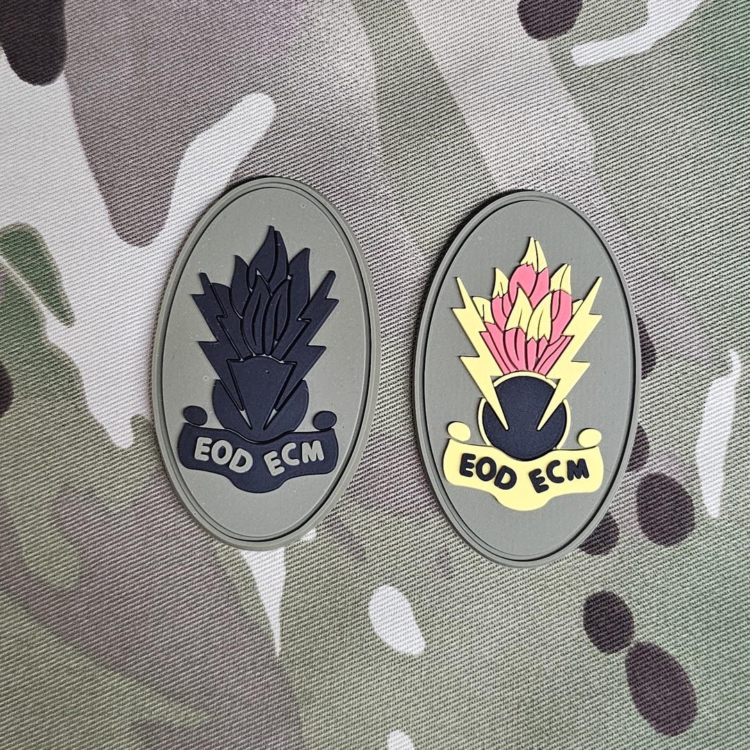 Royal Signals EOD ECM Trade Badge - Rubber Pvc Unique - Velcro Badge ...