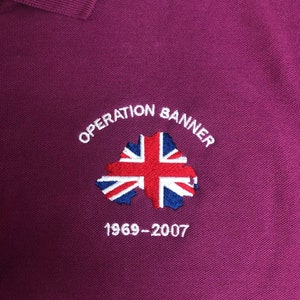 Operation Banner, 1969-2007 Embroidered RUC UDR Op Banner Northern ...