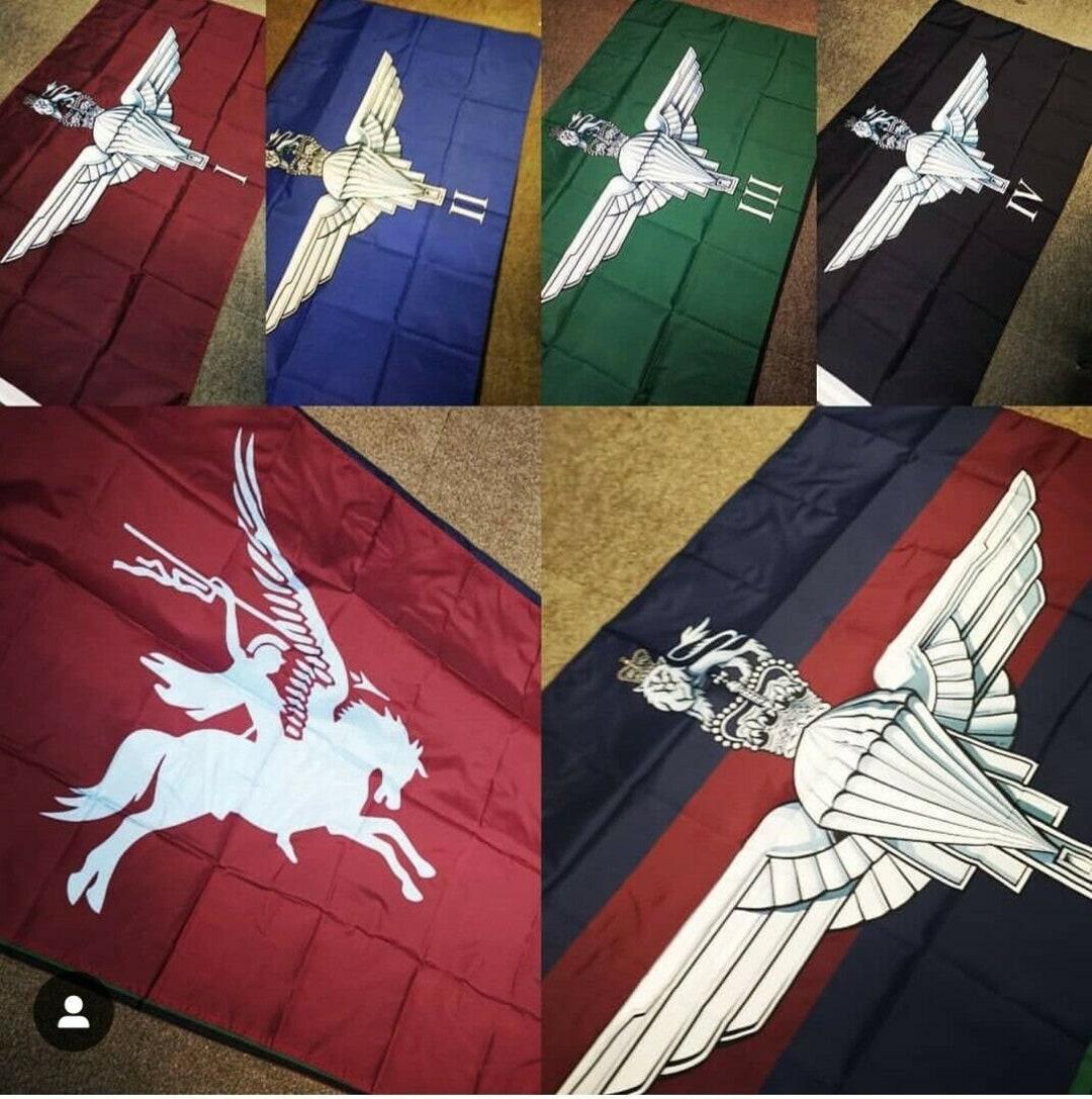 PARACHUTE Regiment Airborne FLAG Pegasus Guards 1 2 3 4 Para Ally 5ft X ...